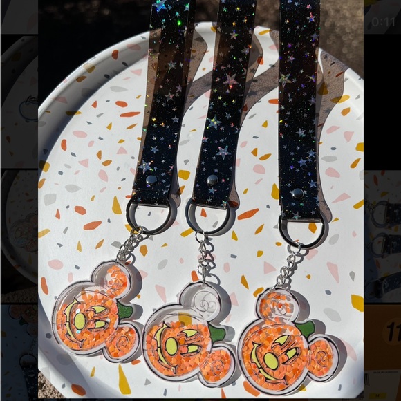 Hand made | Accessories | Mickey Mouse Pumpkin Head Keychain With ...